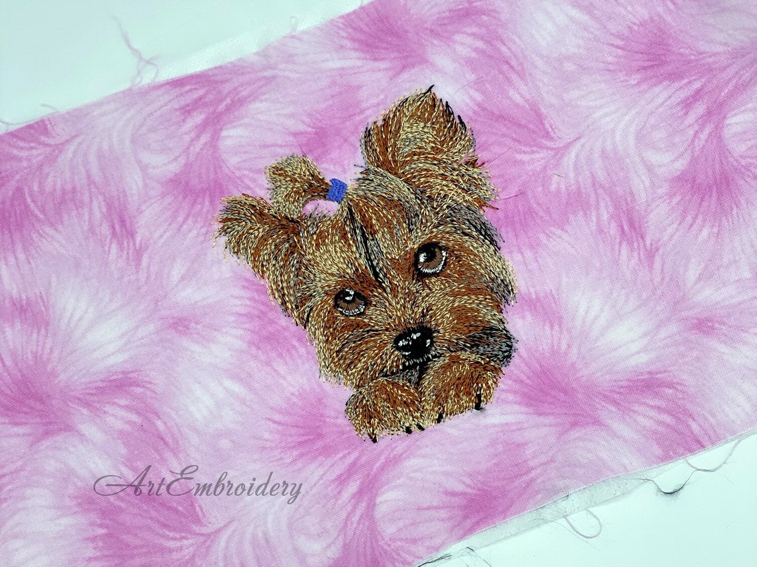 Shy Yorkie - Machine Embroidery Design in 3 Sizes - Etsy