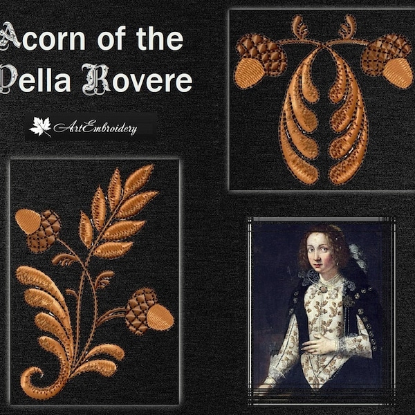 Acorn Embroidery - Etsy