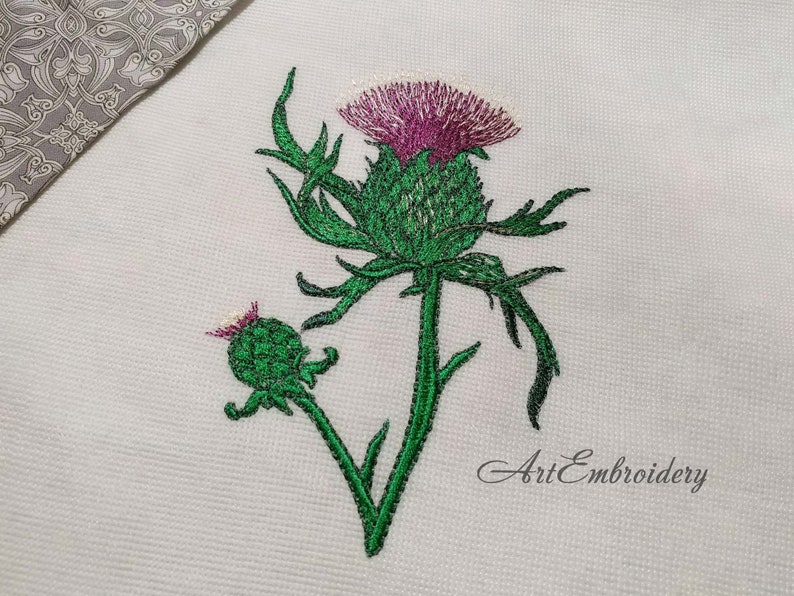 Guardian Thistle - Machine Embroidery Design in 3 Sizes for Hoop 4x4 ...
