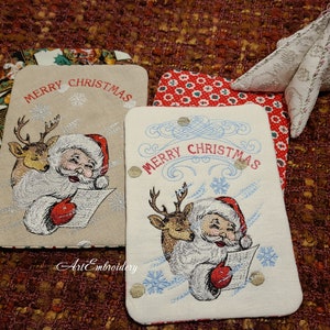 Dear Santa - Machine Embroidery Design in 3 Sizes for Hoop 4x4", 5x5 ...