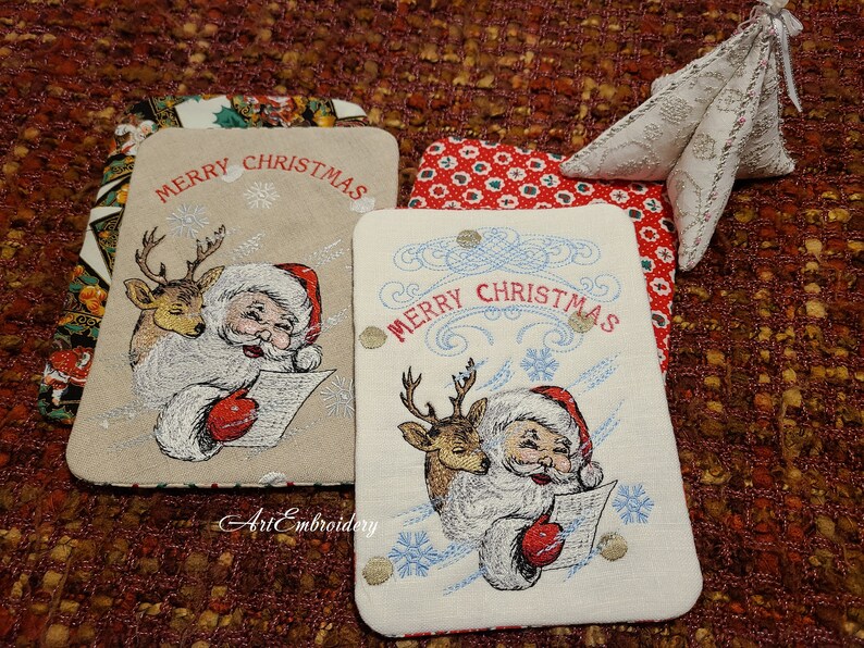 Dear Santa - Machine Embroidery Design in 3 Sizes for Hoop 4x4", 5x5 ...