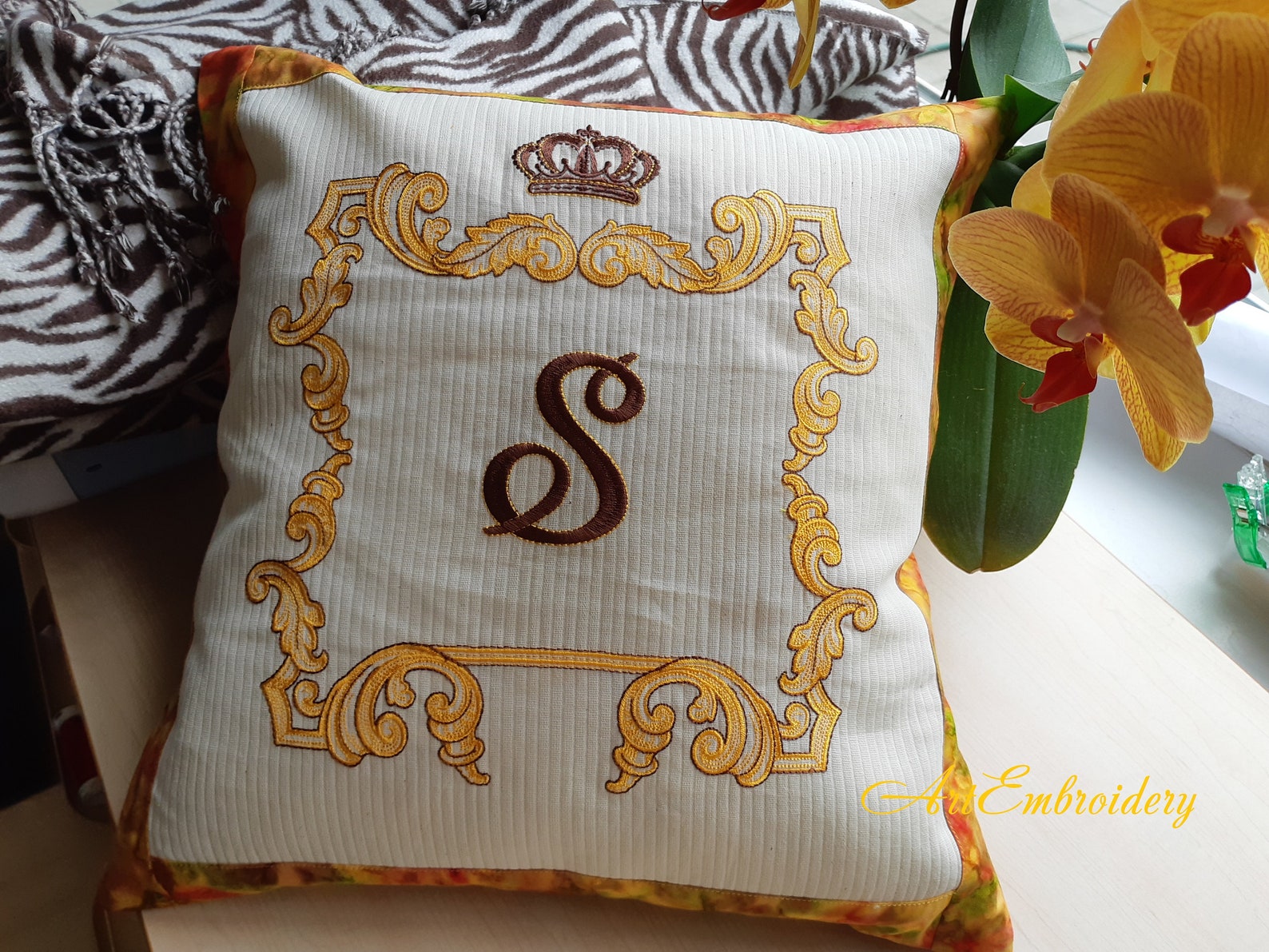 Baroque Frame Machine Embroidery Designs Set for Hoops - Etsy