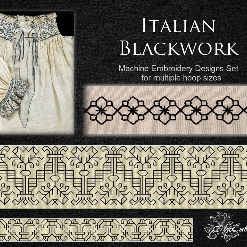 Blackwork Embroidery - Etsy