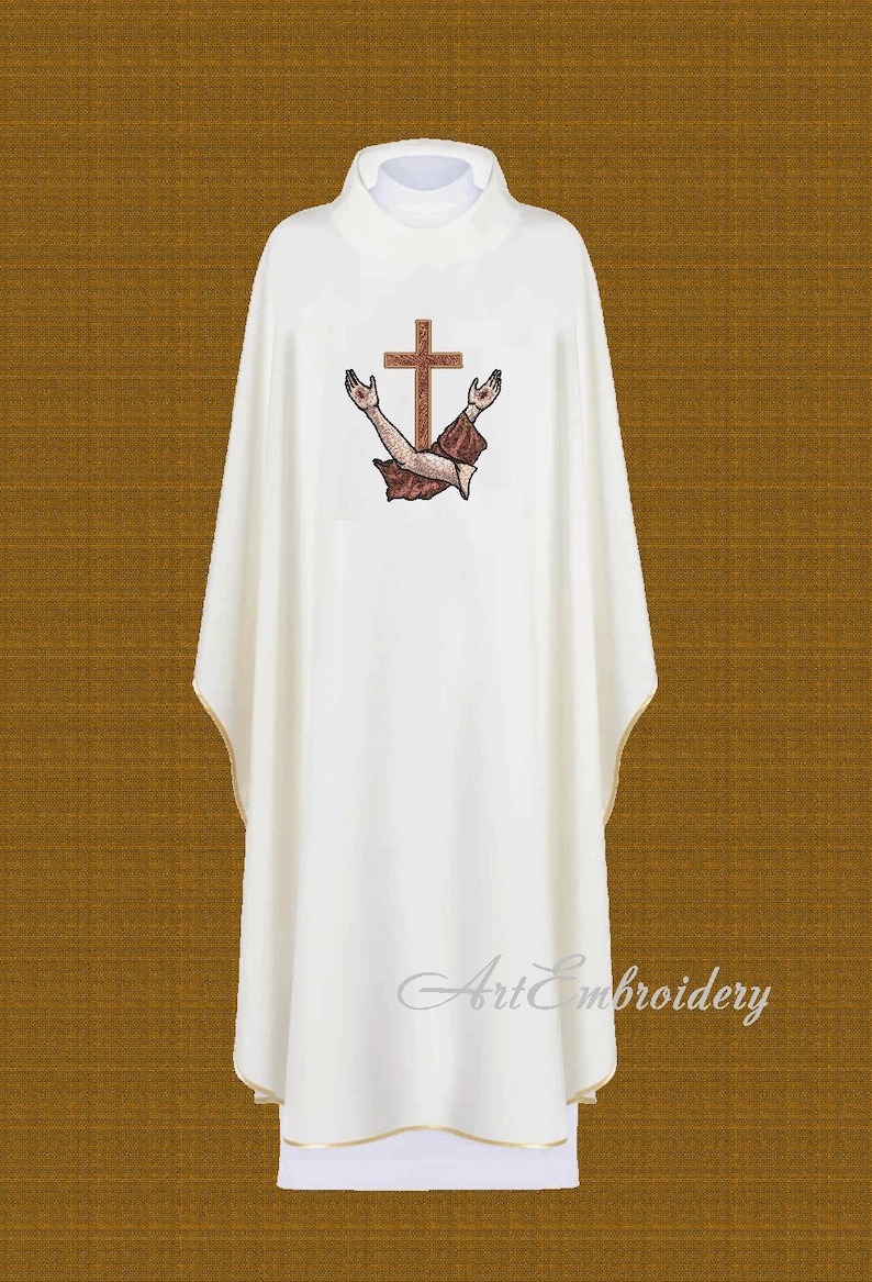 Franciscan Symbol Machine Embroidery Design (6x8 to 9.5x12" Hoop) - Etsy