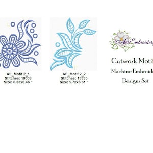 Cutwork Motif 2 - Cutwork Machine Embroidery Designs Set for Hoop 8x8 ...