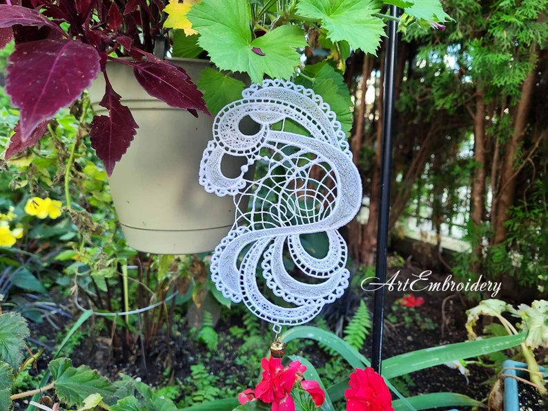 FSL Infinite Scroll Suncatcher Machine Embroidery ITH - Etsy