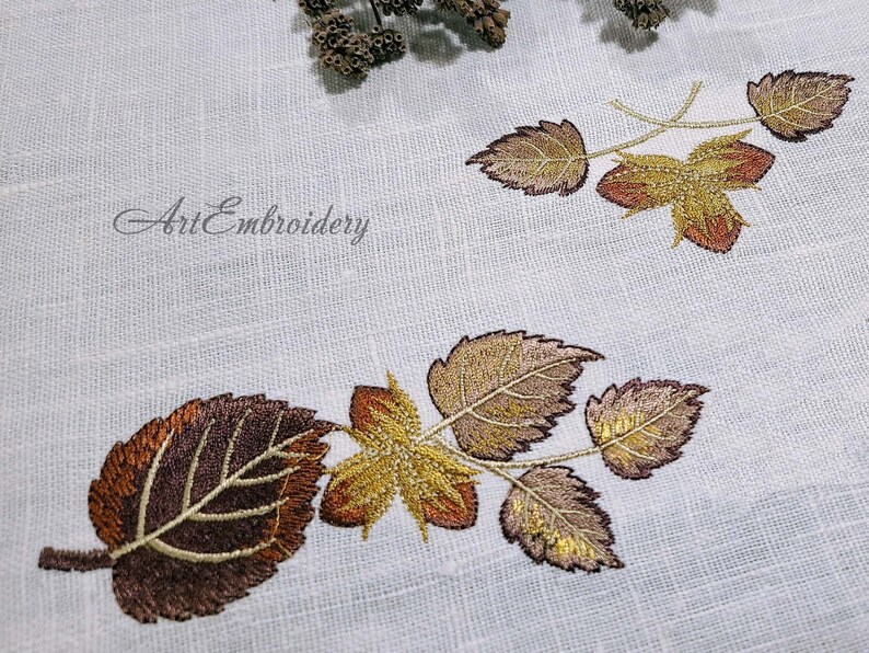 Rustic Hazelnut Motifs - Machine Embroidery Designs Set for Hoop Sizes ...