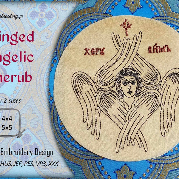 Cherub Embroidery Pattern - Etsy