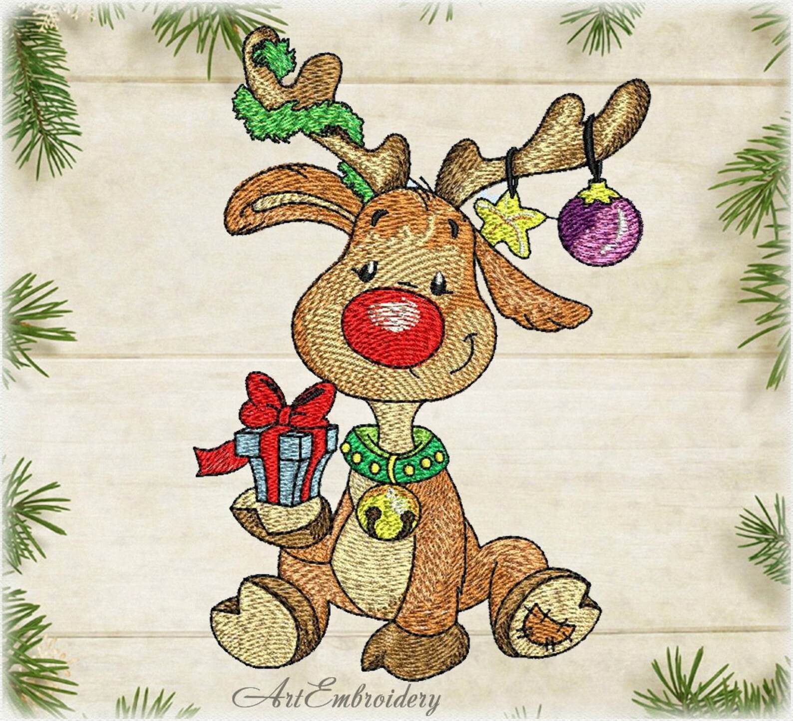 Rudolph the Red Nosed Reindeer Machine Embroidery Christmas - Etsy Canada