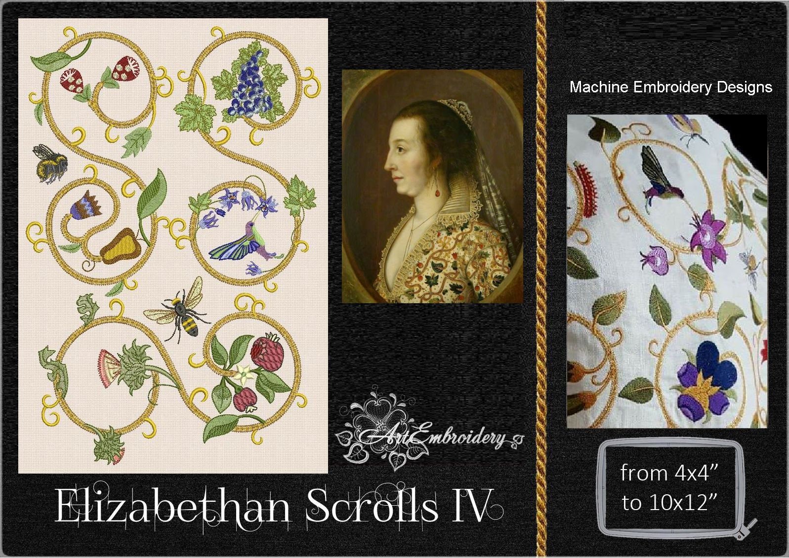 Elizabethan Embroidery Patterns Historical Embroidery – Hand