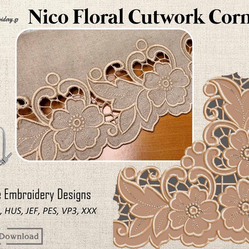Cutwork Fabric Lace - Etsy UK