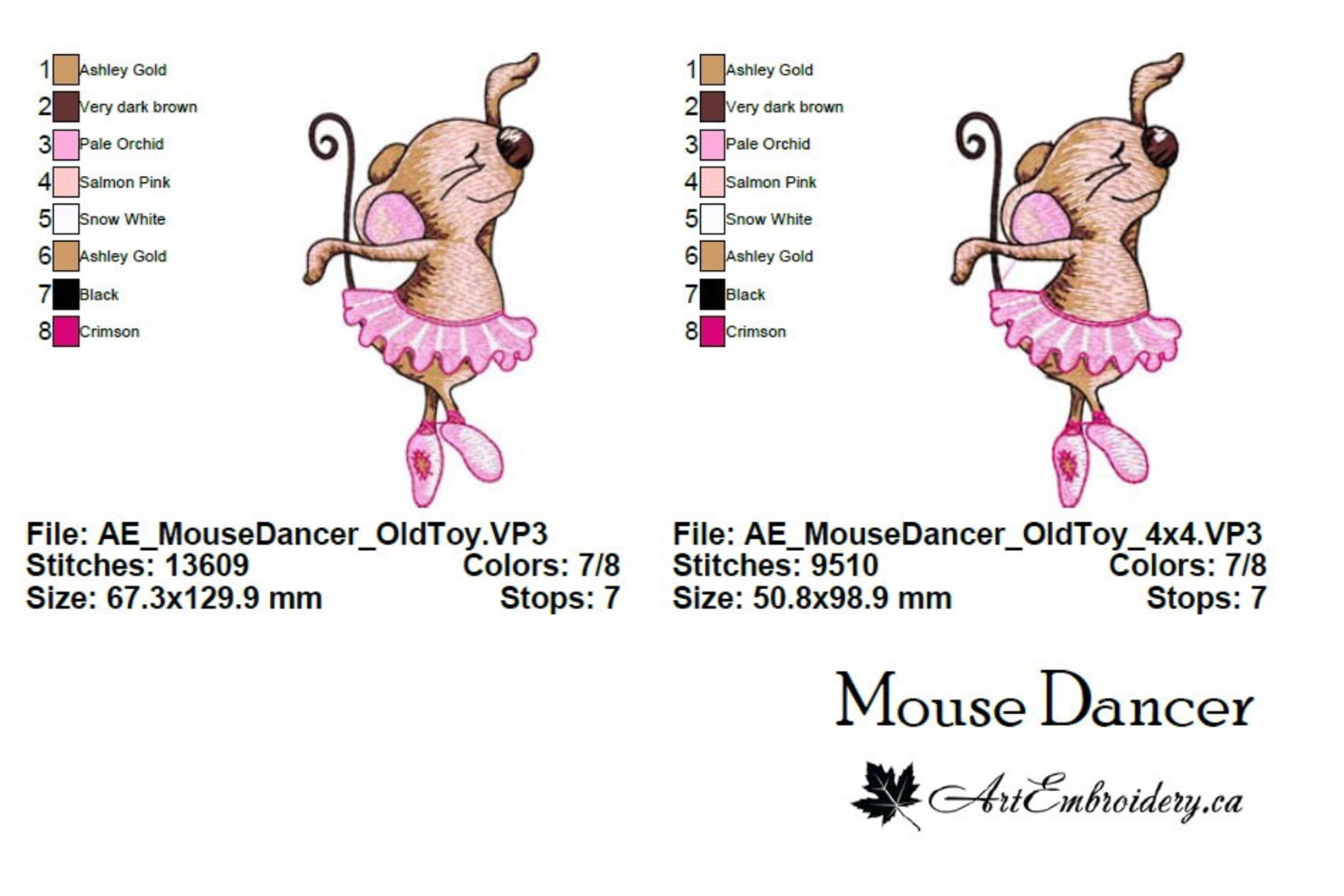 Mouse Dancer - Machine Embroidery Designs Set for a Babies and Children ...