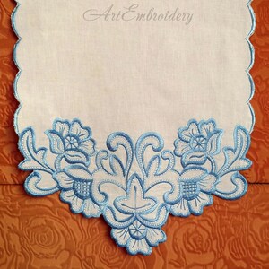 Table Runner Panel Set of Assembled Machine Embroidery Motif Designs ...