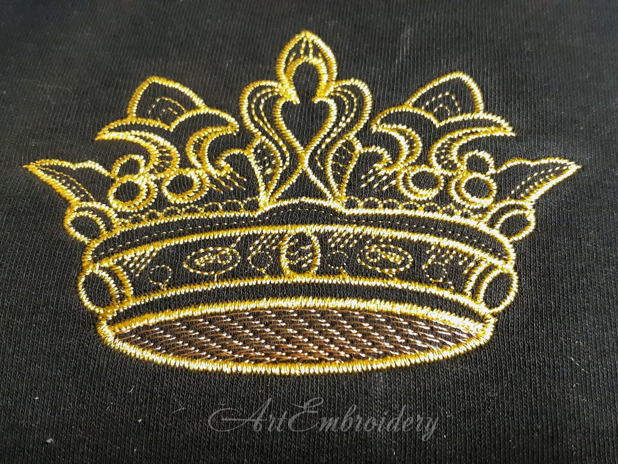 Queen Crown Machine Embroidery Designs Set of two designs | Etsy