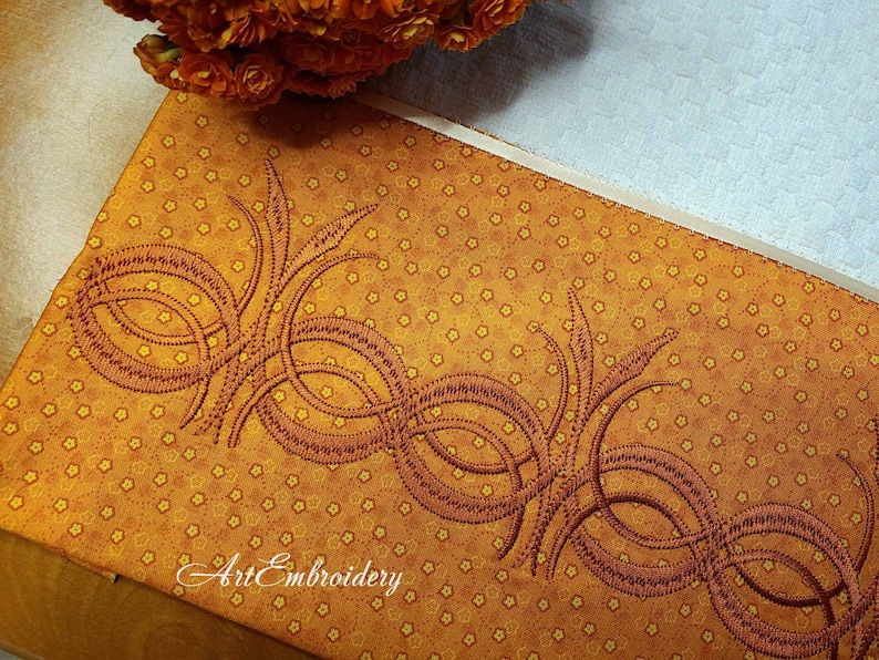 Michelle Border Machine Embroidery Decoration Seamless - Etsy