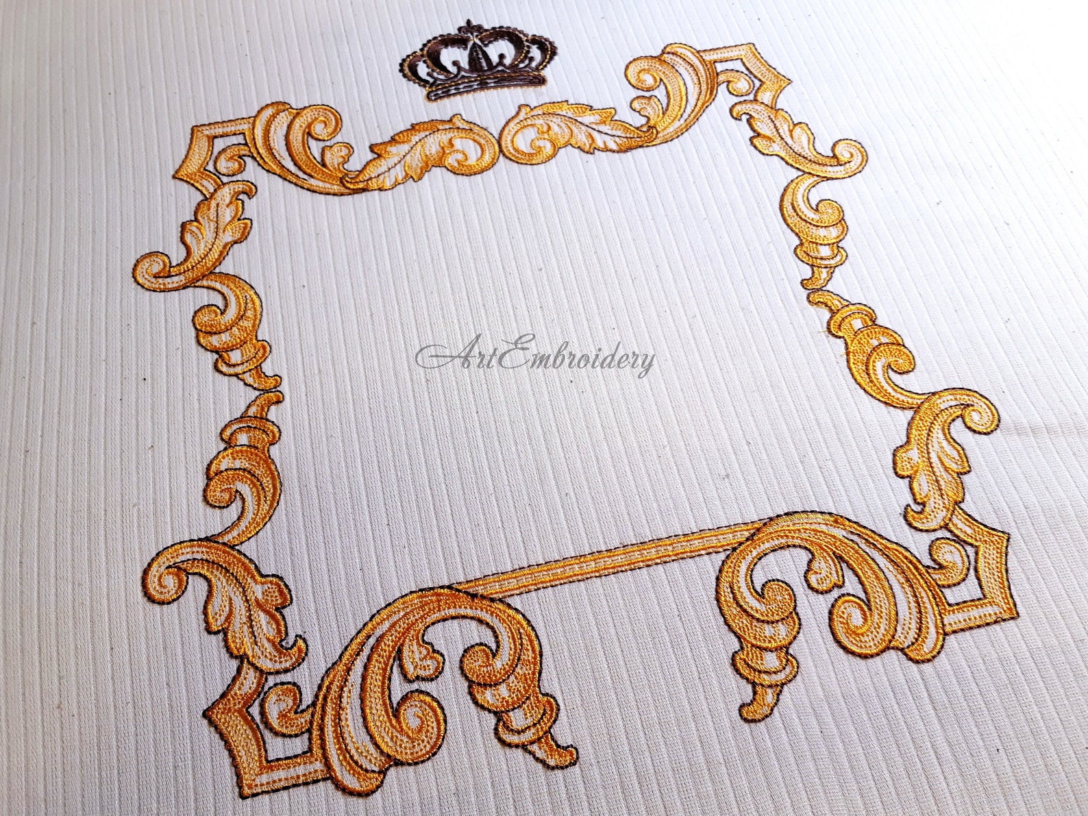 Baroque Frame Machine Embroidery Designs Set for Hoops - Etsy