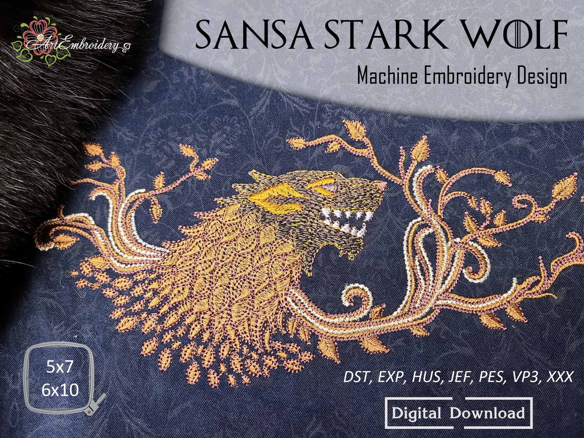 Stark Wolf Inspired by Sansa Stark Dress From Game of Thrones - Machine ...