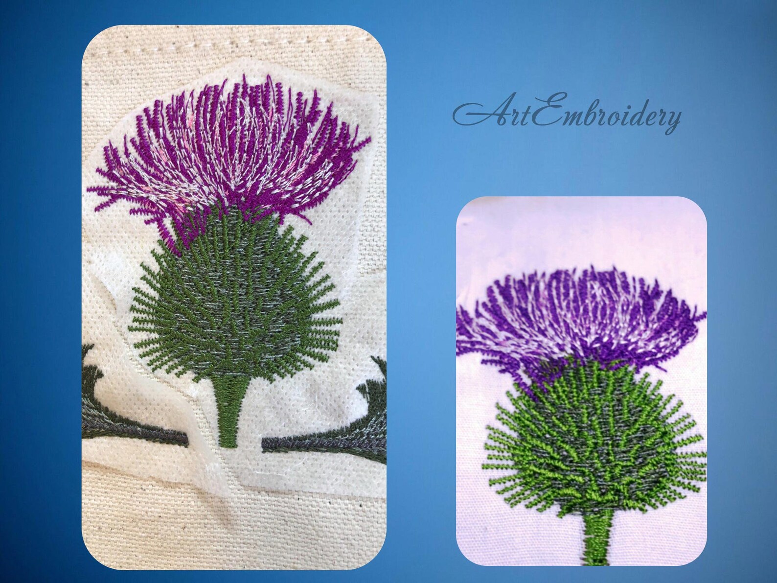 Scottish Thistle - Machine Embroidery Designs Set for Hoop Sizes up to ...
