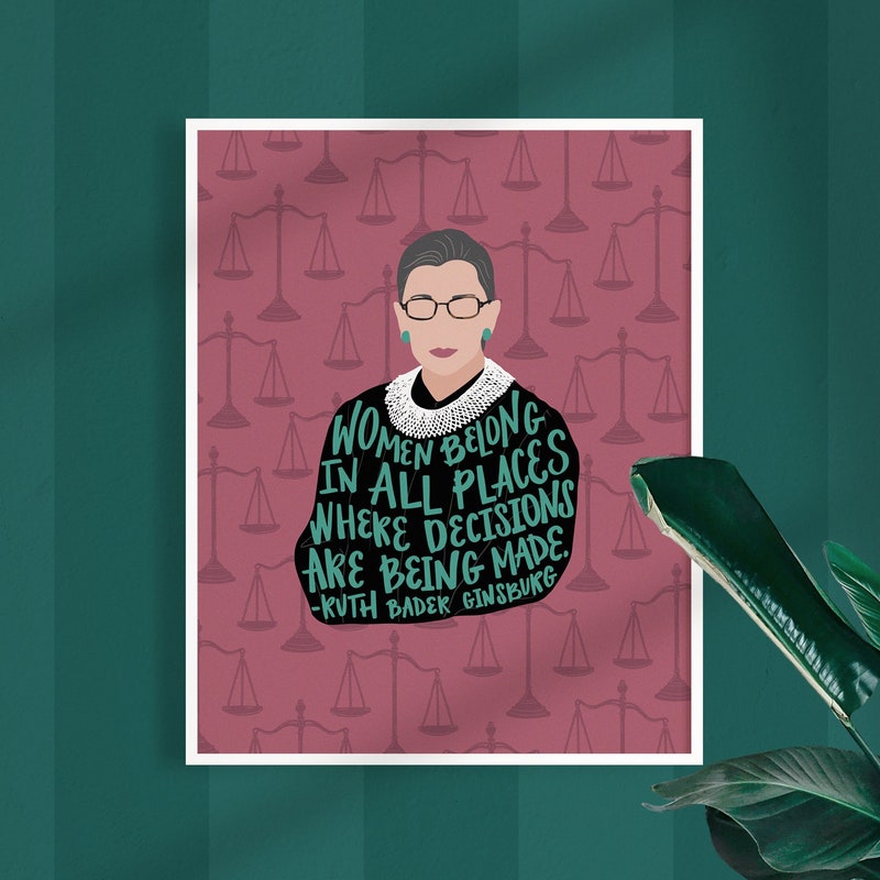 Rbg Quote Art - Etsy