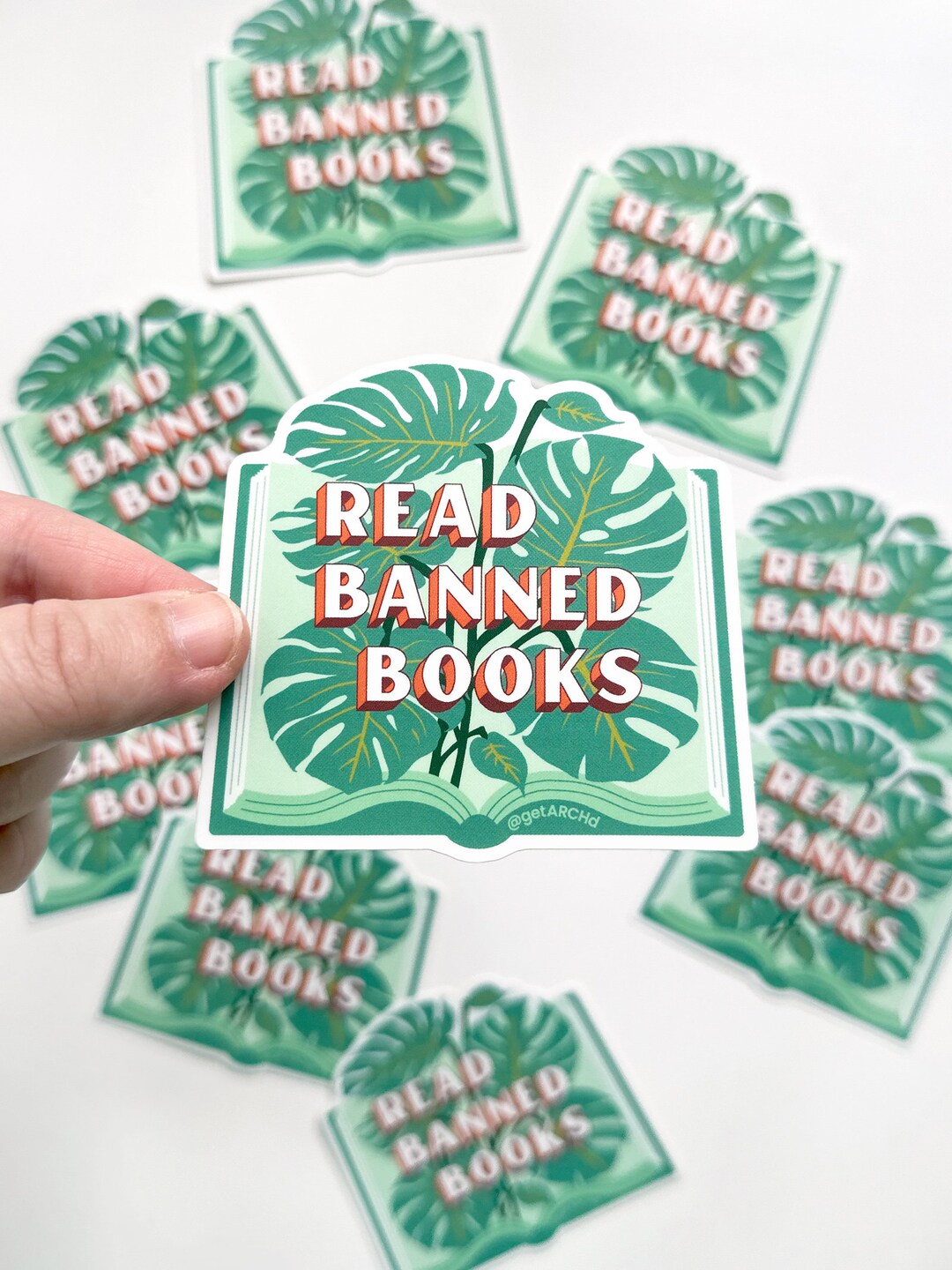 Read Banned Books Sticker - Etsy