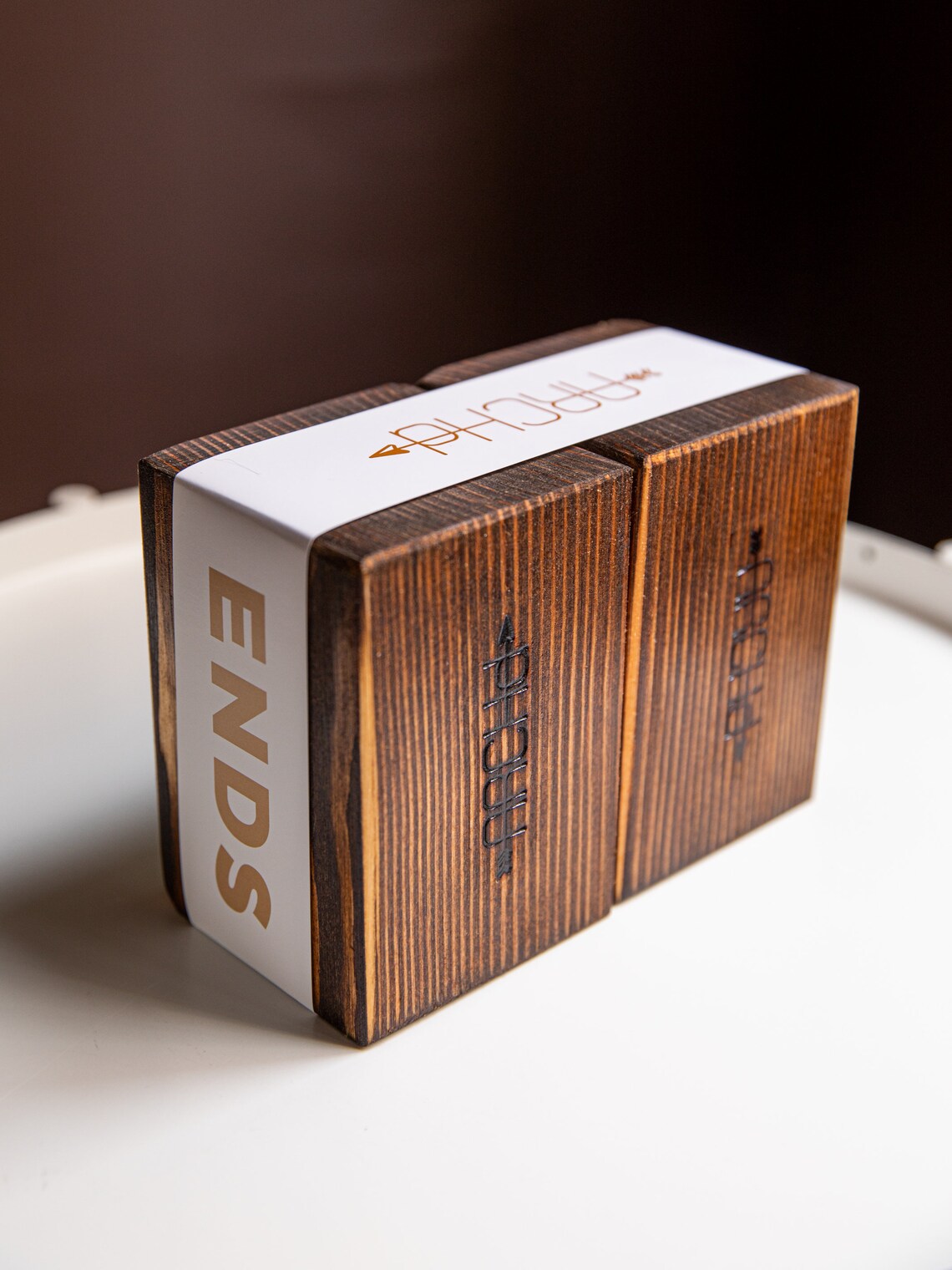 Wood bookends with Dallas Texas retro skyline silhouette | Etsy