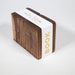 Wood Bookends With Dallas Texas Retro Skyline Silhouette - Etsy