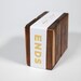 Wood Bookends With Dallas Texas Retro Skyline Silhouette - Etsy