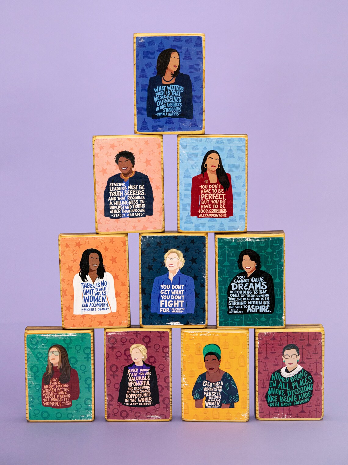 Stacey Abrams Feminist Quote Illustration Wall Art, Image Transfer on ...