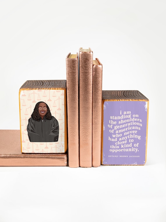 Ketanji Brown Jackson Quote Handmade Bookend Set - Etsy