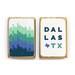 Wood Bookends With Dallas Texas Retro Skyline Silhouette - Etsy