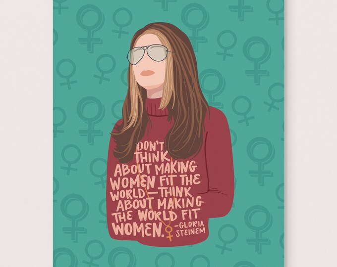 Gloria Steinem Feminist Poster, Minimalist Print - Etsy