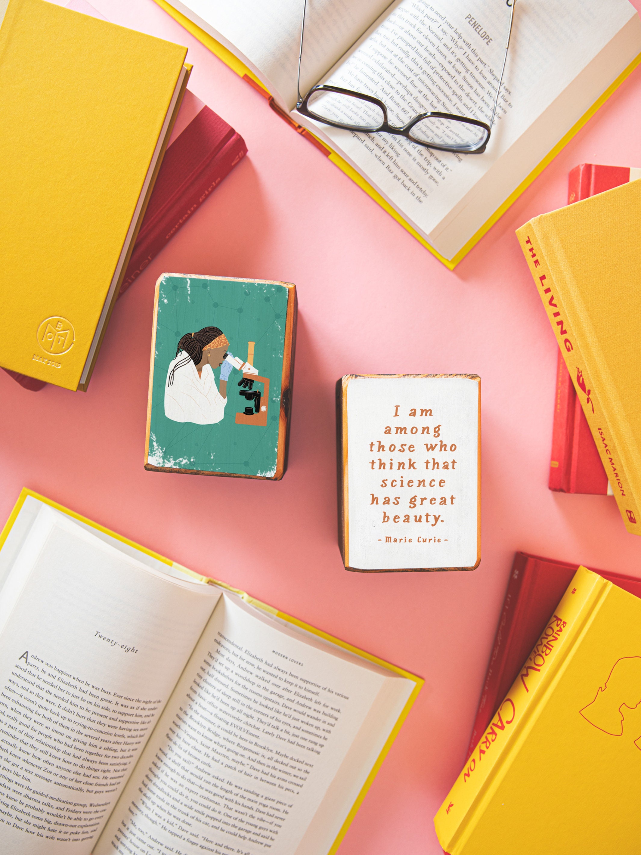Build Your Own Woman Scientist Bookend Set, Image Transfer - MADE TO ...