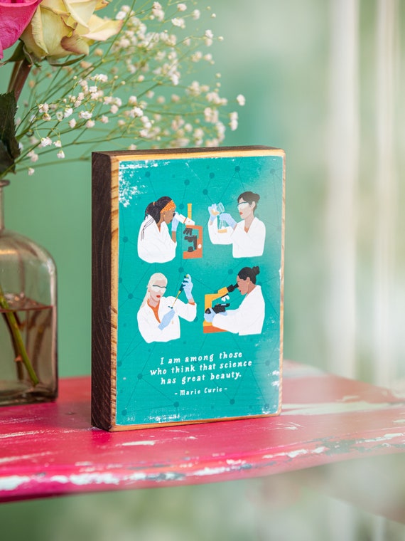 Women in Science Feminist STEM Illustration Wall Art Image | Etsy