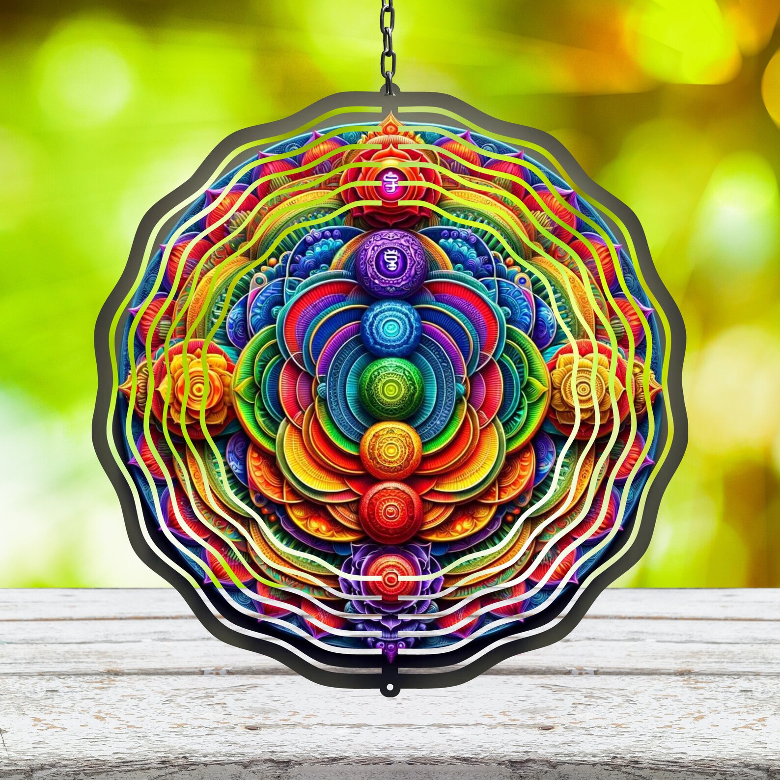 Chakra Wind Spinner Mandala Wind Spinner Png Wind Spinner Sublimation ...