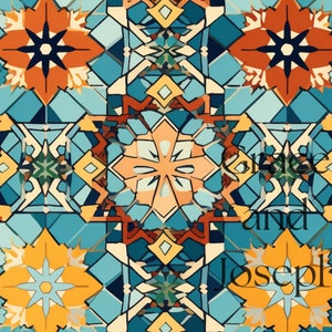 Moroccan Rug Digital Paper Seamless Arabesque Textures Instant Digital ...