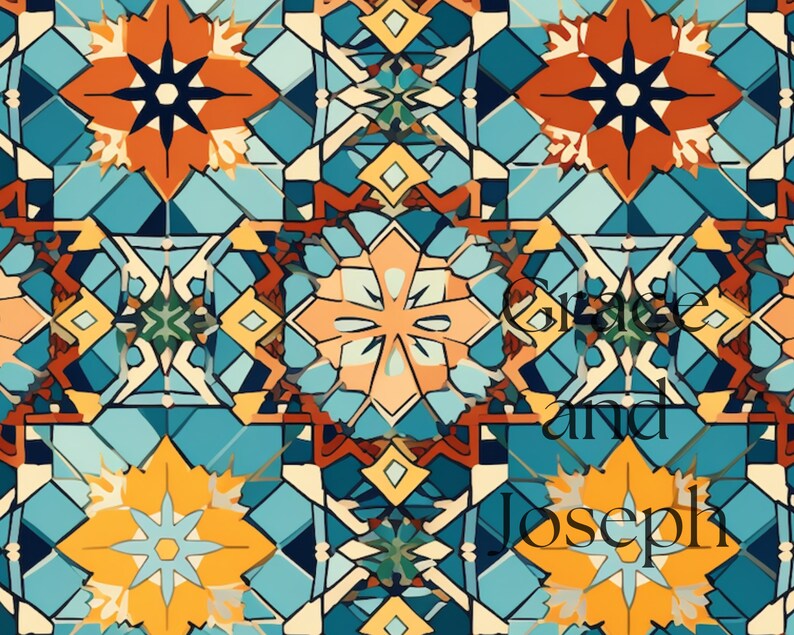 Moroccan Rug Digital Paper Seamless Arabesque Textures Instant Digital ...