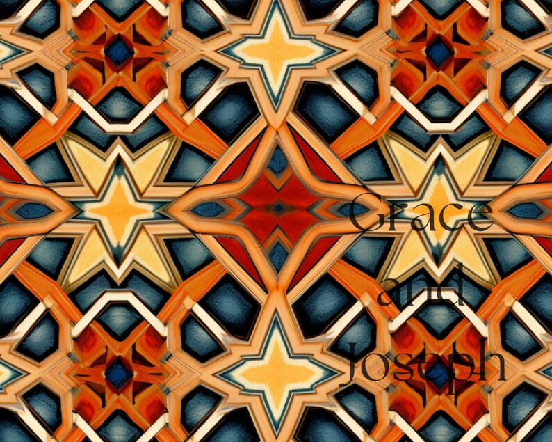 Moroccan Rug Digital Paper Seamless Arabesque Textures Instant Digital ...