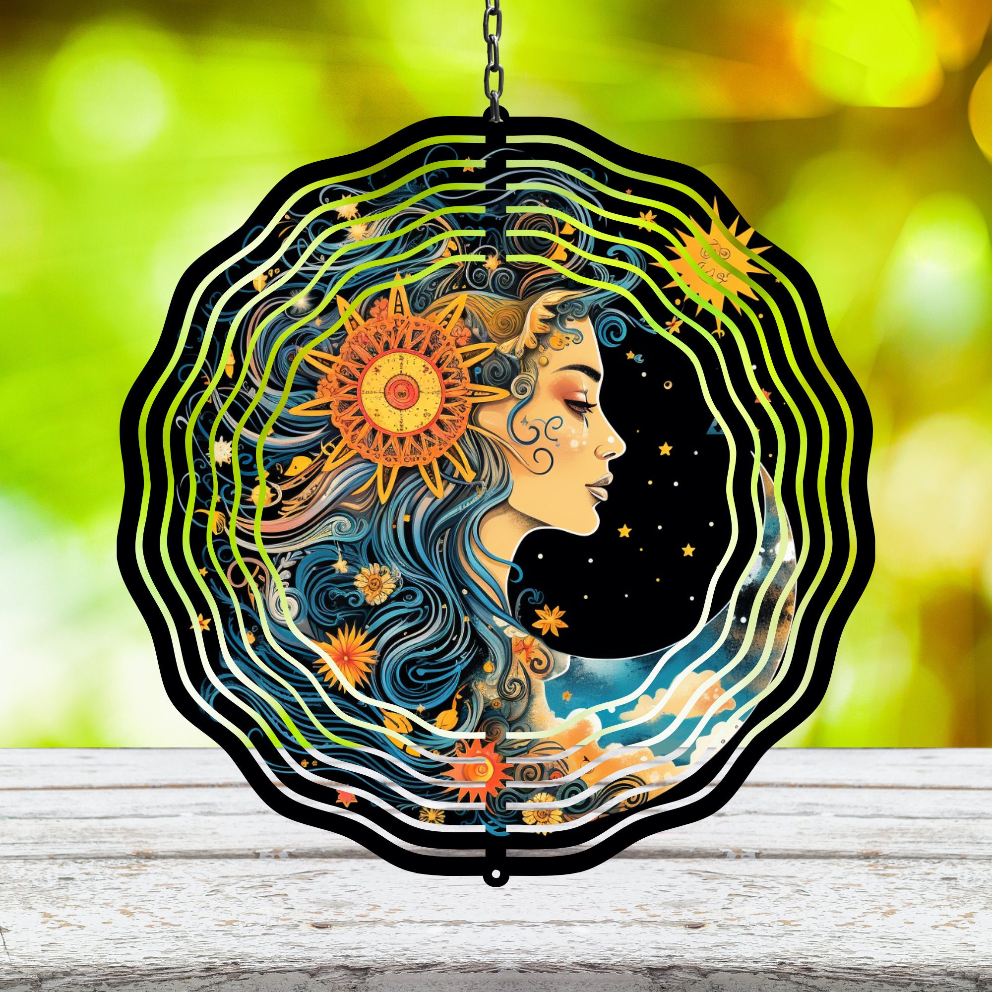 Sun Moon Wind Spinner Wind Spinner Png Wind Spinner Sublimation Designs ...