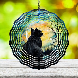Black Cat Wind Spinner Wind Spinner Png Wind Spinner Sublimation ...