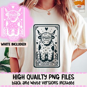 Highland Cow Tarot Card Png Highland Cow Png Cow PNG Tarot Card PNG ...