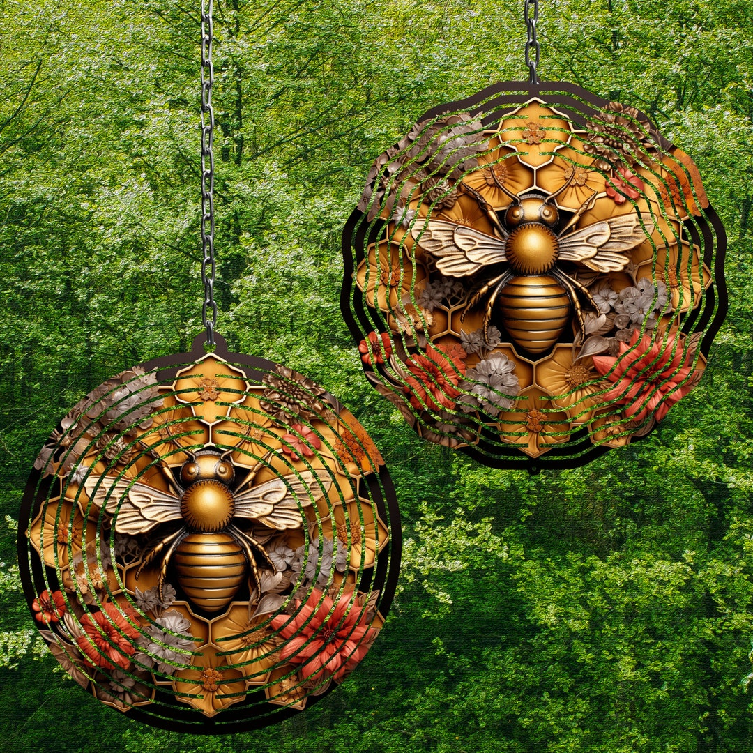 Bee Wind Spinner Wind Spinner Png Wind Spinner Sublimation Designs Wind ...