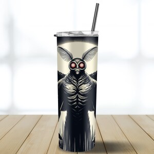 Mothman Tumbler Wrap Cryptid Tumbler 20 Oz Skinny Tumbler Sublimation ...