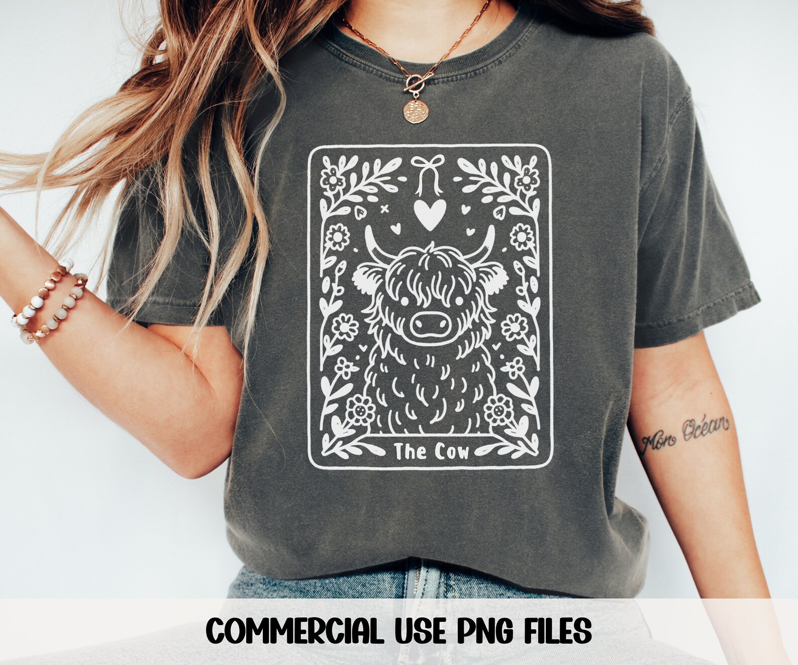 Highland Cow Tarot Card Png Highland Cow Png Cow PNG Tarot Card PNG ...