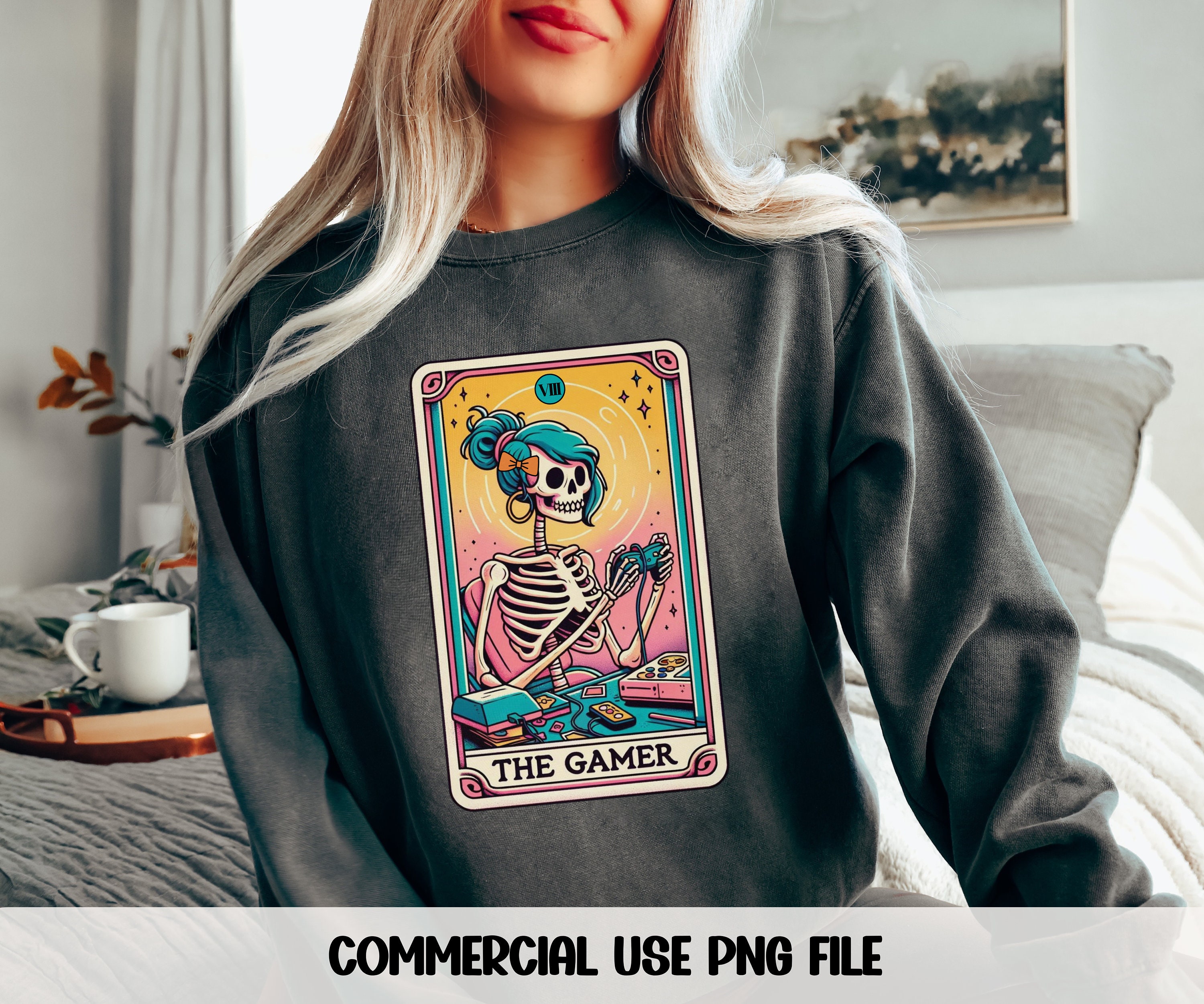 The Gamer Tarot Card PNG Mystical Png Tarot Card Png Skeleton ...