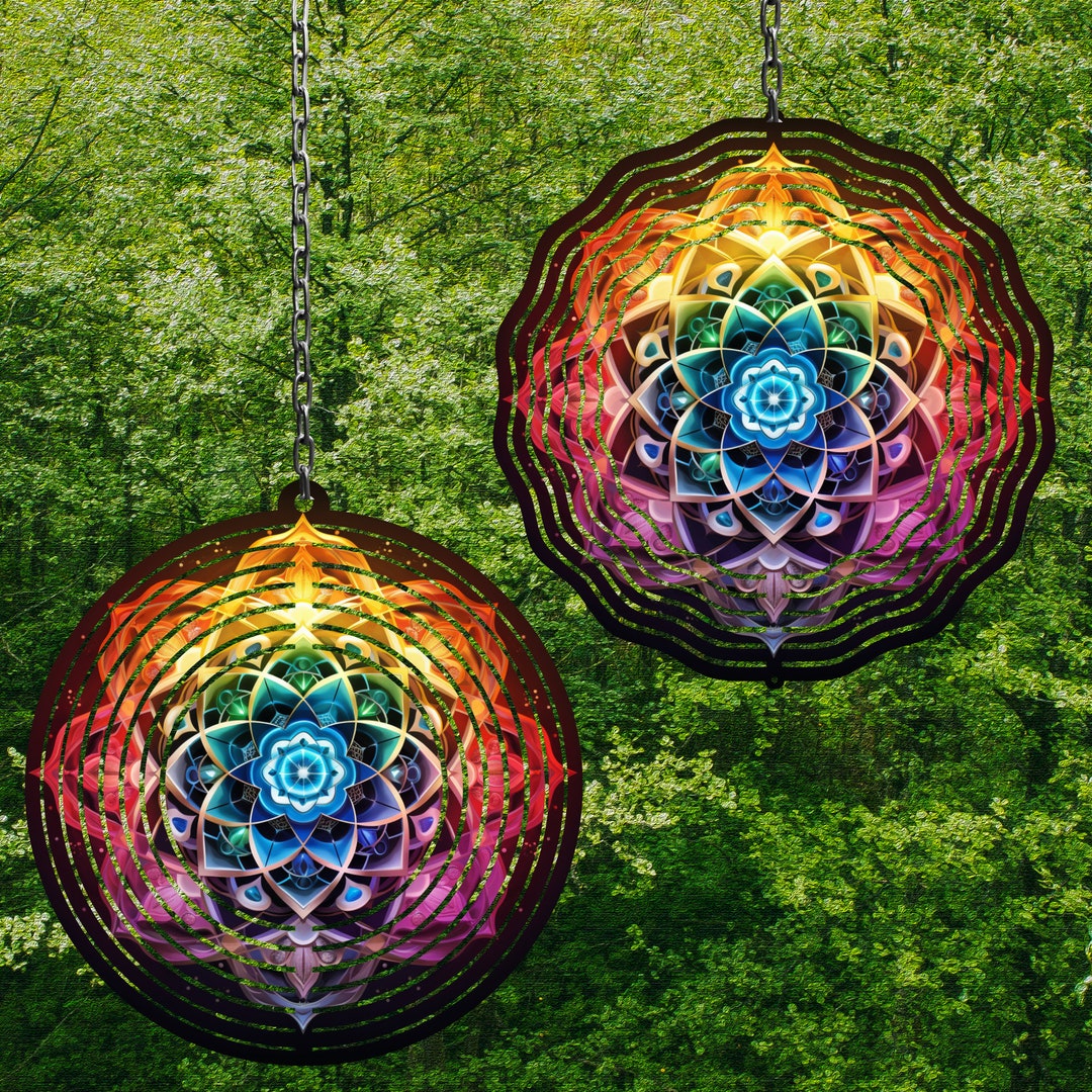 Chakra Wind Spinner Mandala Wind Spinner Png Wind Spinner Sublimation ...