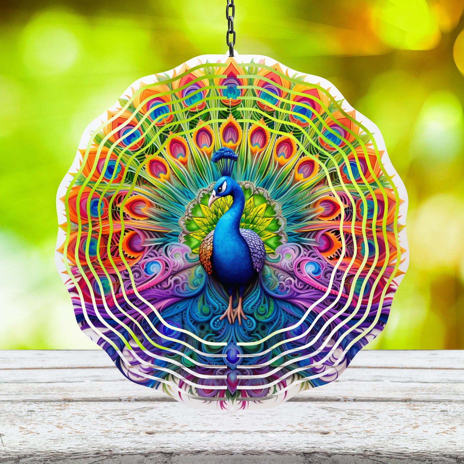 Peacock Wind Spinner Wind Spinner Png Wind Spinner Sublimation Designs ...