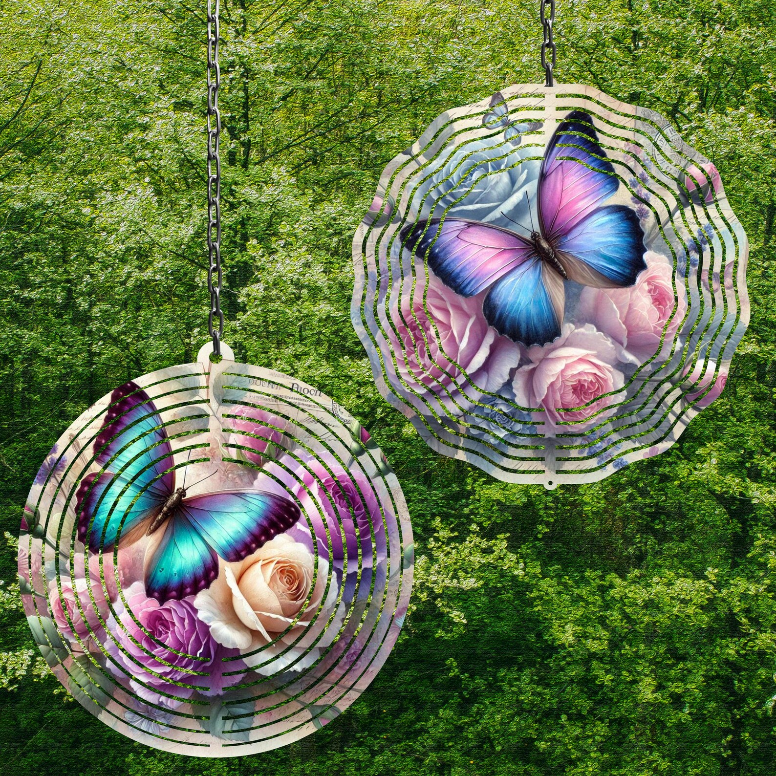 Ephemeral Butterfly Wind Spinner Bundle Butterflies Rose Wind Spinner ...