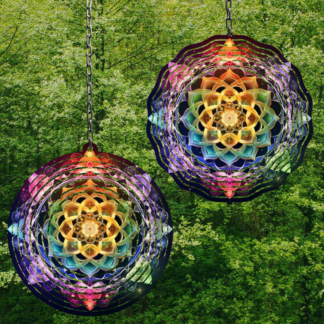 Rainbow Chakra Wind Spinner Wind Spinner Png Wind Spinner Sublimation ...