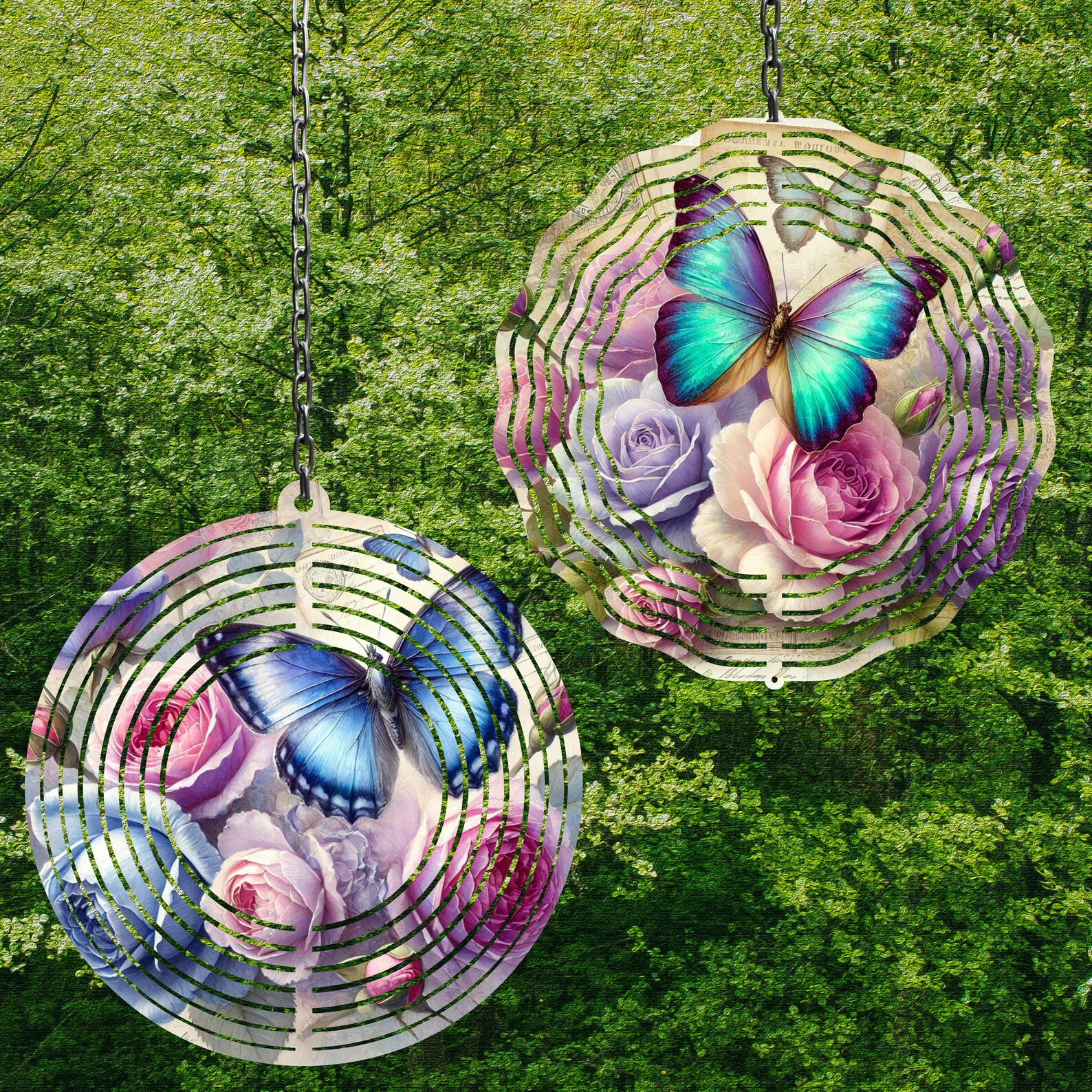 Ephemeral Butterfly Wind Spinner Bundle Butterflies Rose Wind Spinner ...