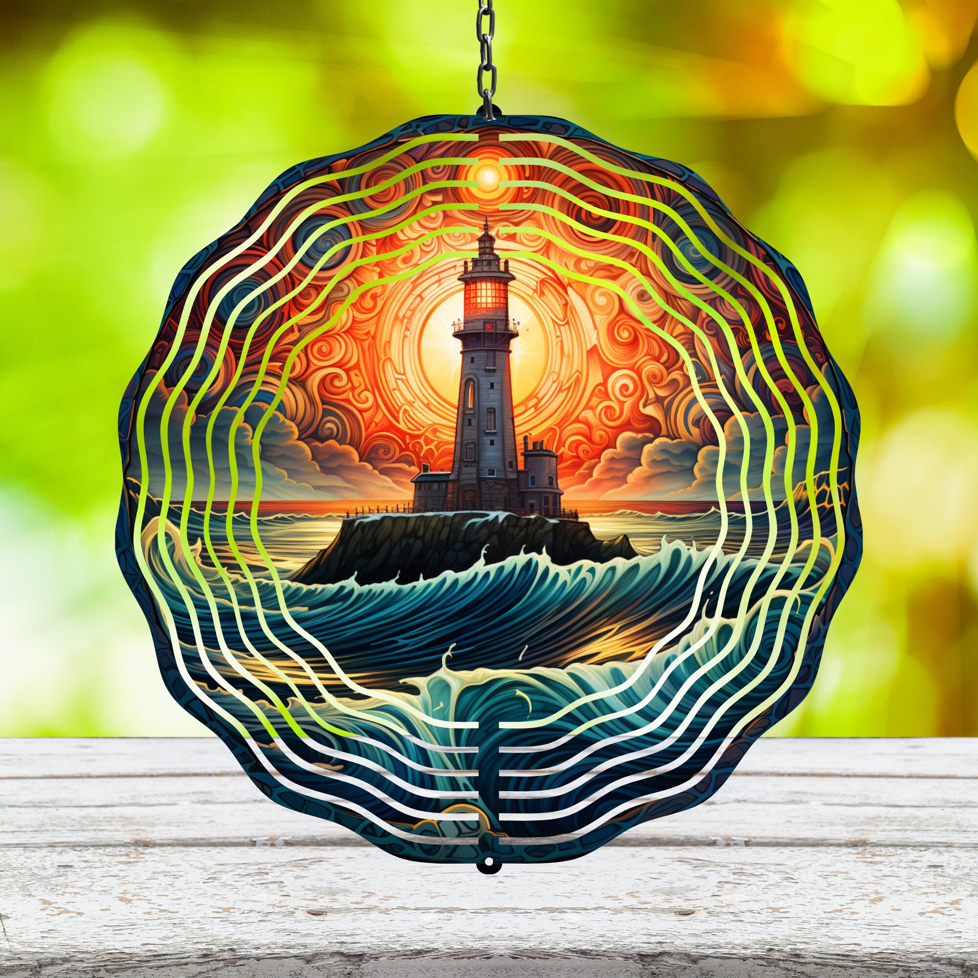 Van Gogh Lighthouse Wind Spinner Wind Spinner Png Wind Spinner ...